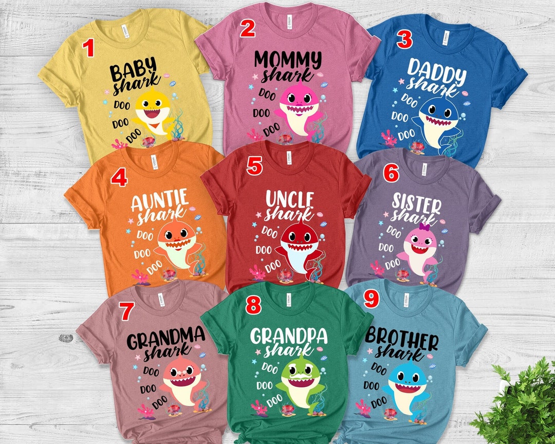 Personalized Baby Shark Family Shirt Baby Shark Doo Doo Doo - Etsy