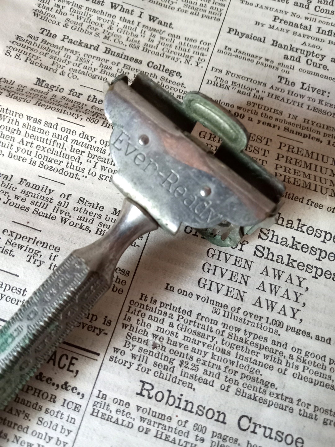 Antique Razor Ever Ready Safety Razor Gorgeous Handle - Etsy