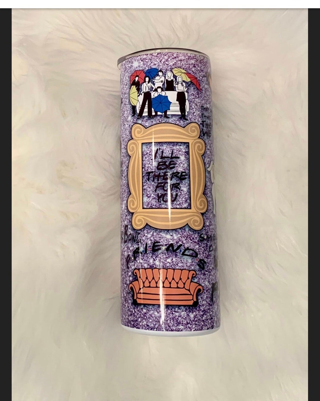 Friends Monica Joey Chandler Rachel 20oz Double Walled Tumbler With Lid ...