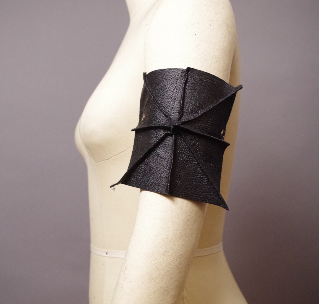 Upper Arm Cuff - Upper Arm Leather Cuff - Goth Arm Band - Vegan Leather ...