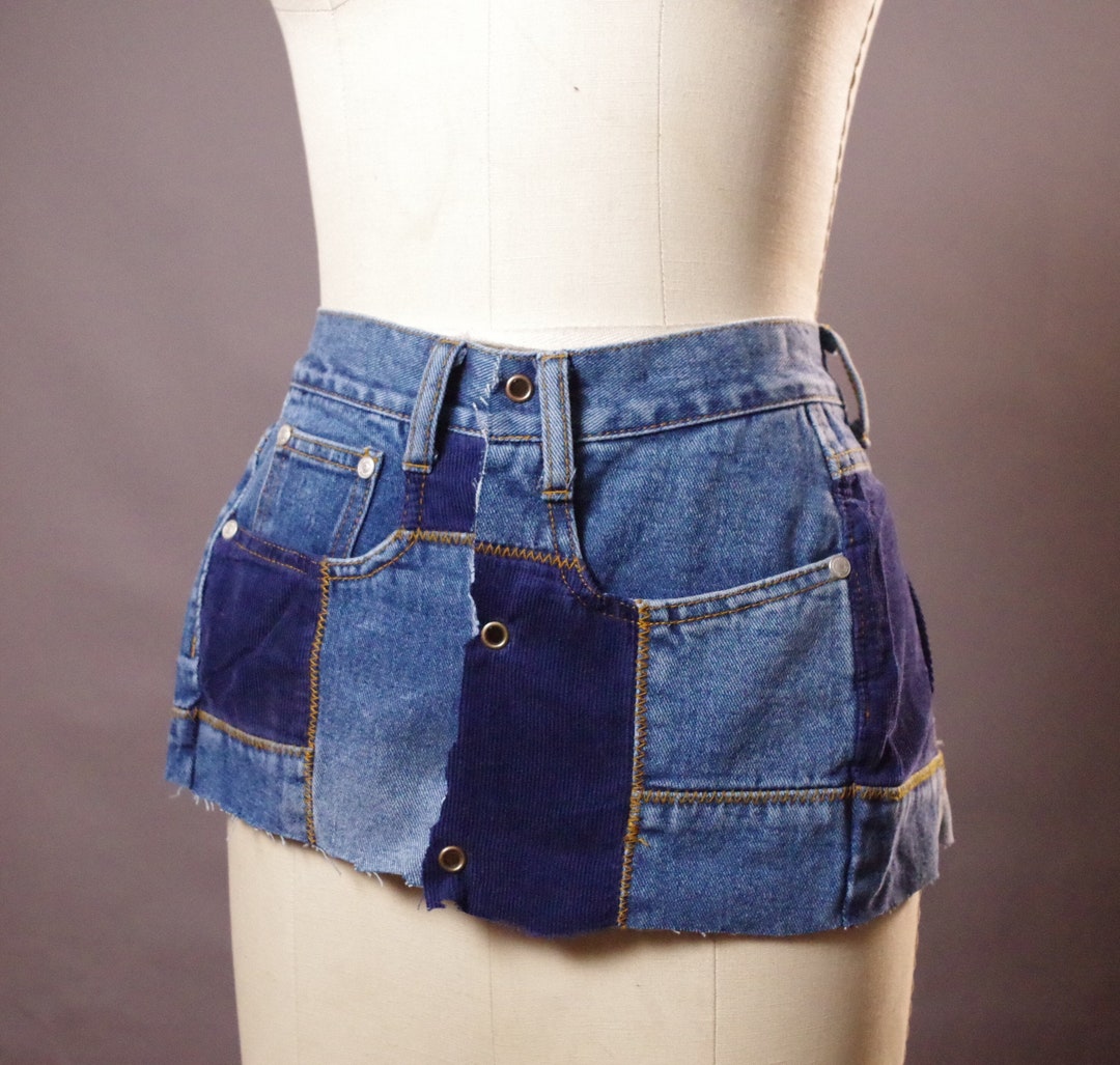 Up-cycled Jean Belt, Denim Jean Belt, Patchwork Denim Belt, Jean Wrap ...