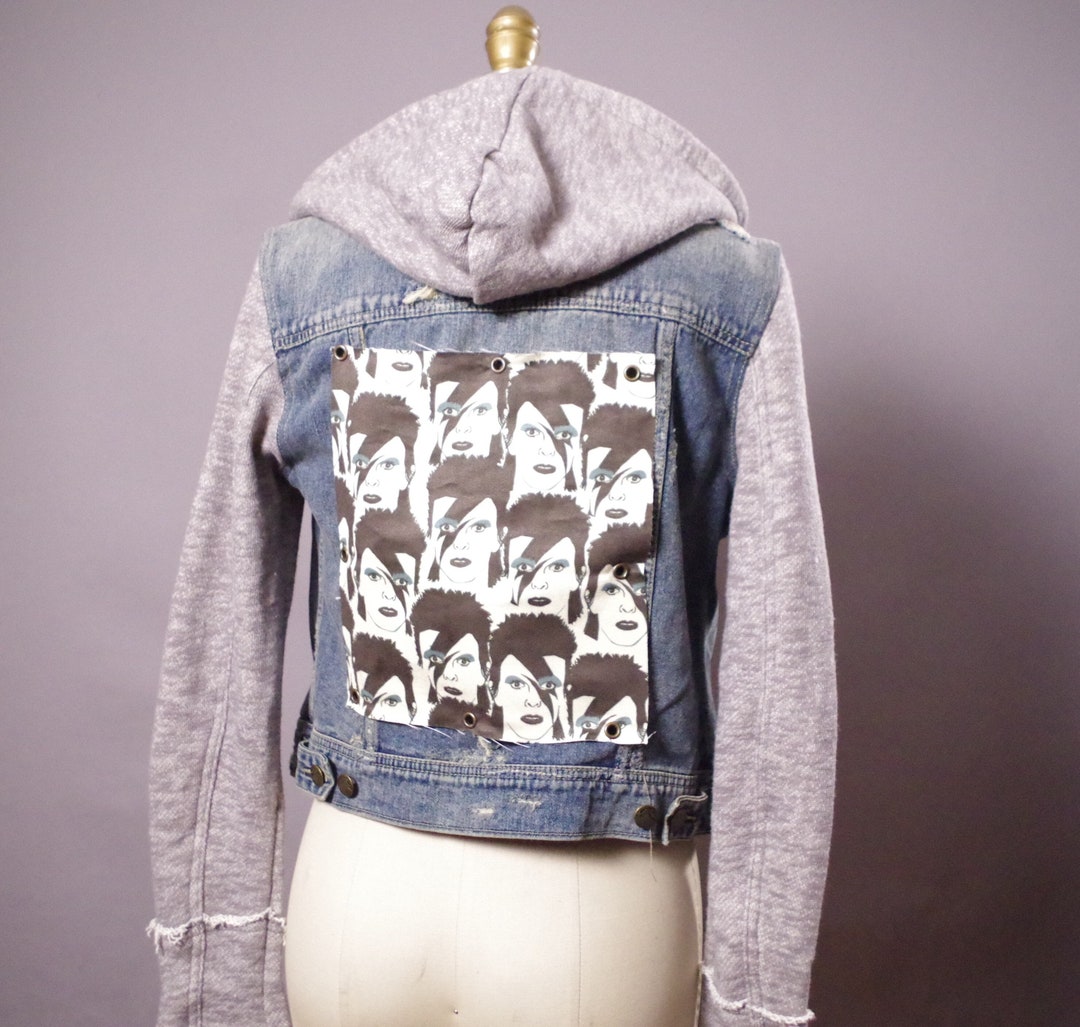 Punk Rock Jean Jacket, OOAK Jean Jacket, Street Wear - Etsy