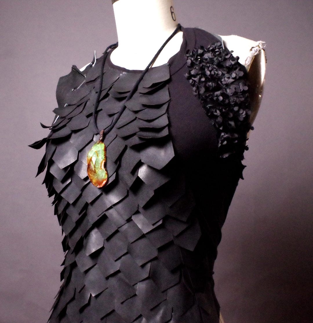 Dragon Leather Top, Festival Halter, Goth Post Apocalypse - Etsy