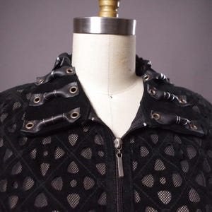 Laser Cut Leather Jacket, Unique Women Leather Jacket, Goth Jacket ...
