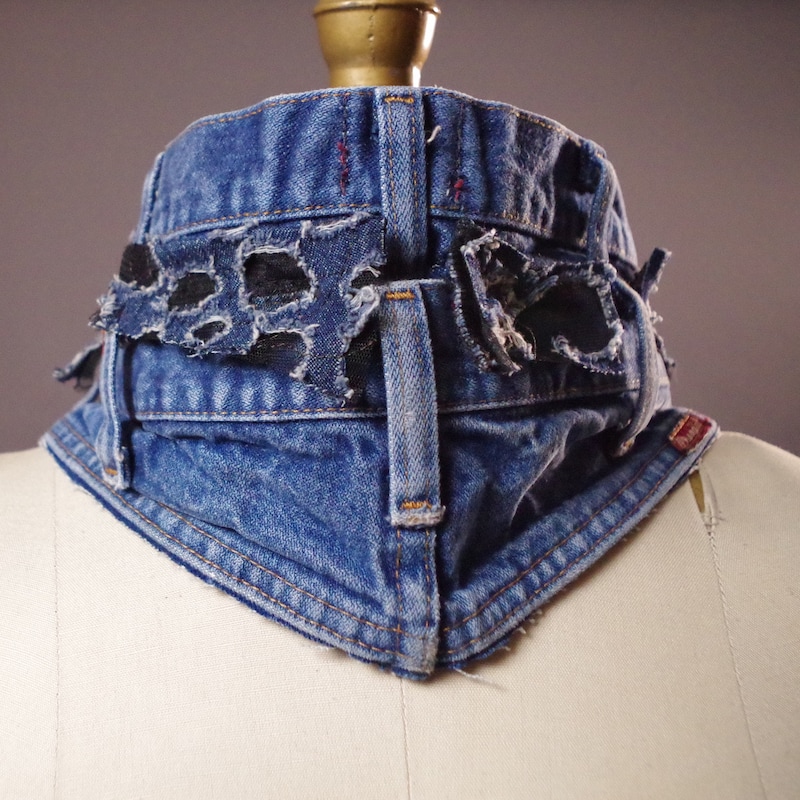 Denim Scarf - Etsy