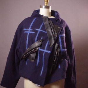 Hand Felted Coat, Felted Leather Coat, Unique Women Coat, Merino Wool ...