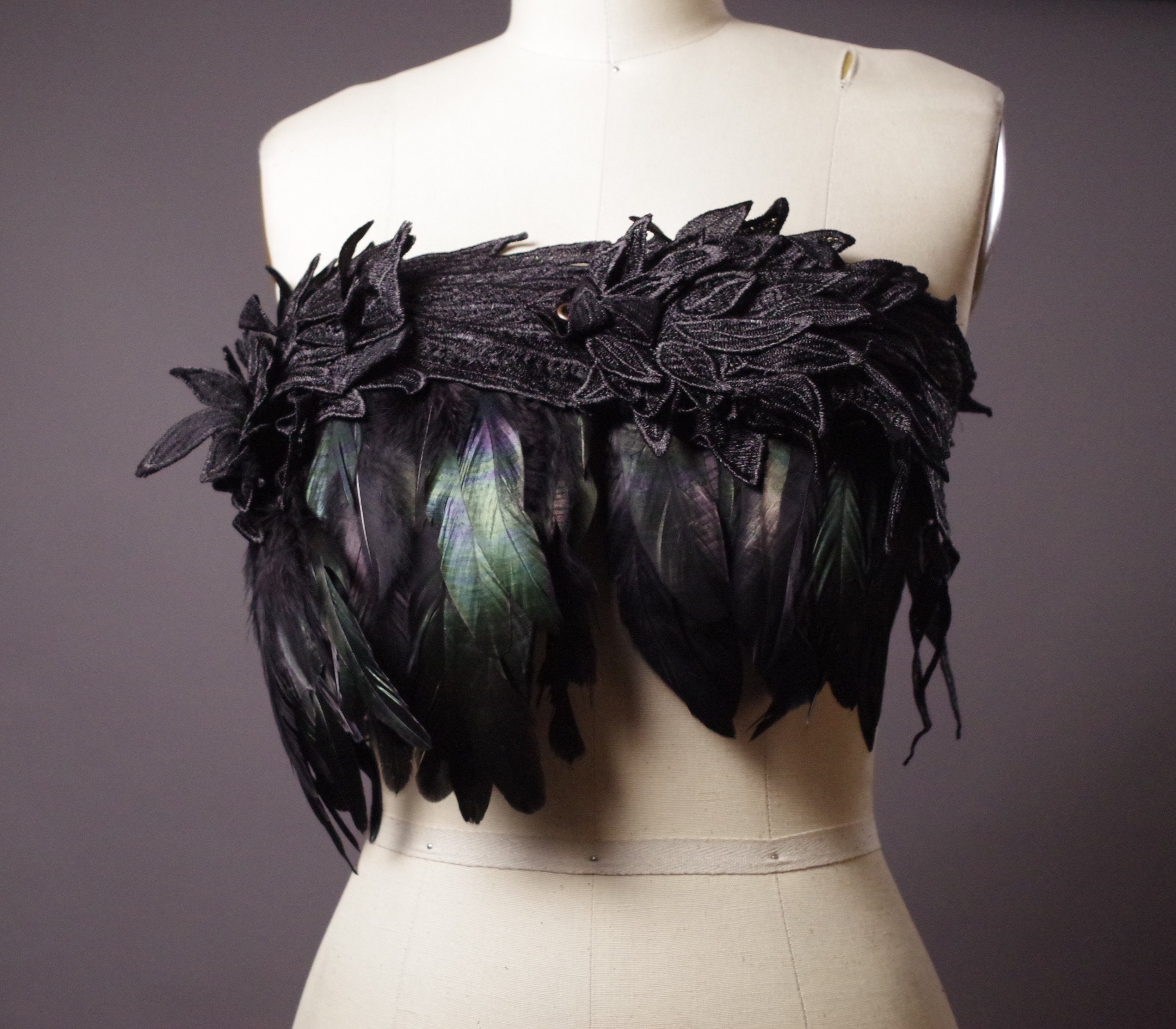 Feather Wings Top Black Feather Top Festival Tops - Etsy