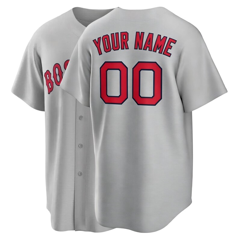 Custom Boston Baseball Jersey, Custom Name & Number, Embroidered Gift ...