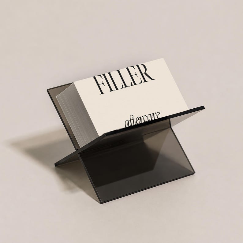 Filler Aftercare Card | Editable Medspa Care Instructions | Printable ...