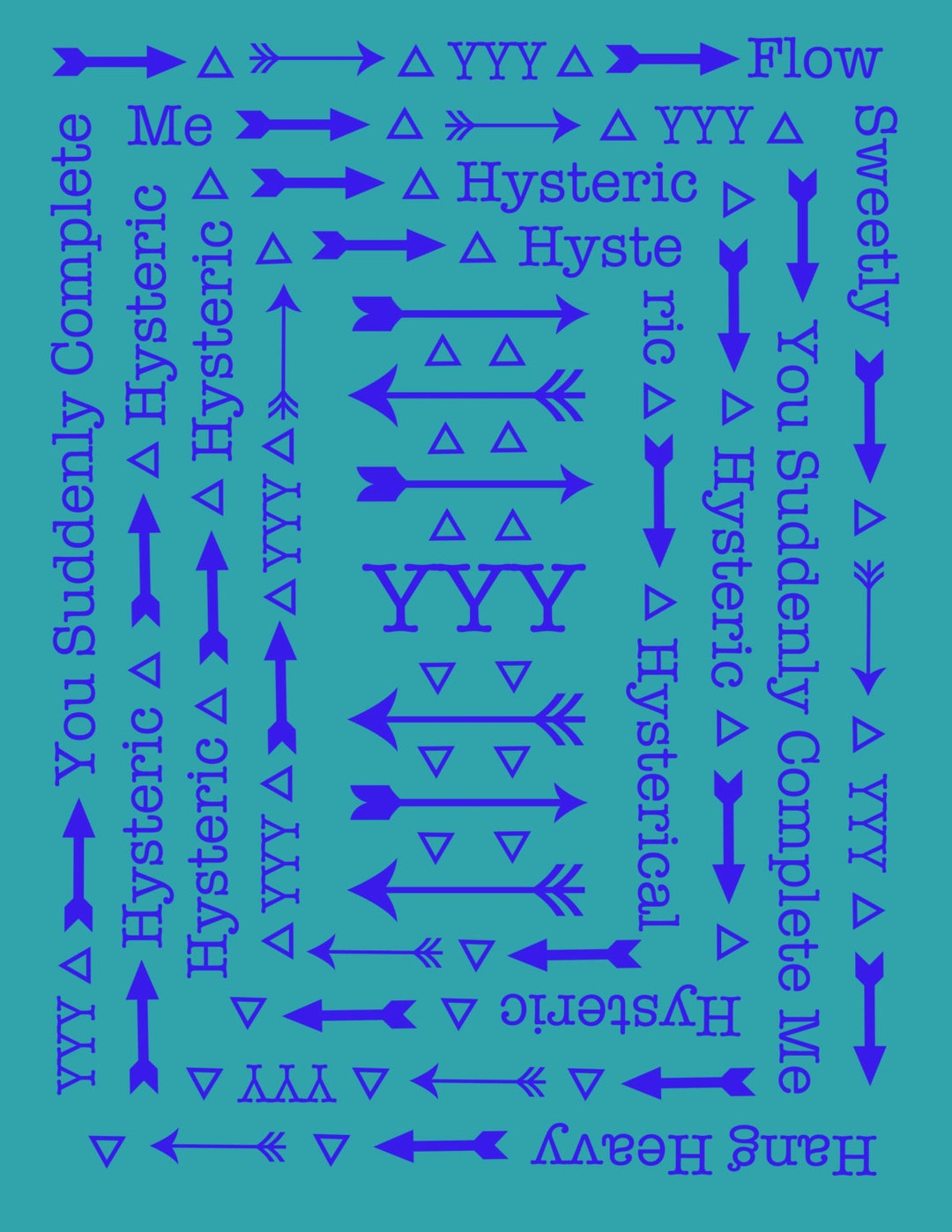 Yeah Yeah Yeahs Art Print Hysteric Lyrics Concert Poster - Etsy Australia