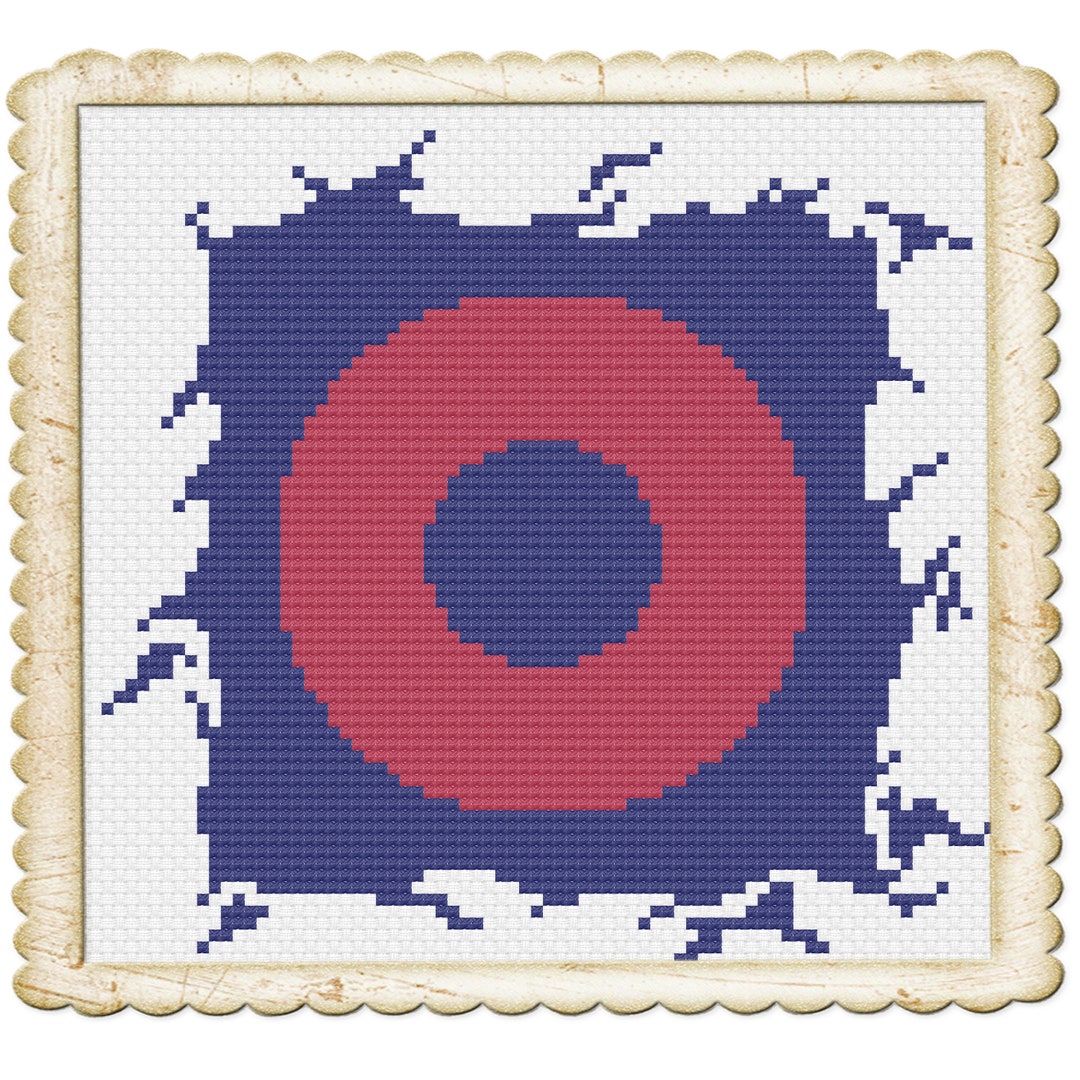 Phish Donut Cross Stitch Pattern Jon Fishman Dress Red Blue - Etsy