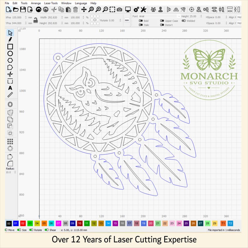 Owl Dreamcatcher Wall Art SVG for Laser Cutting -woodland Nursery Decor ...