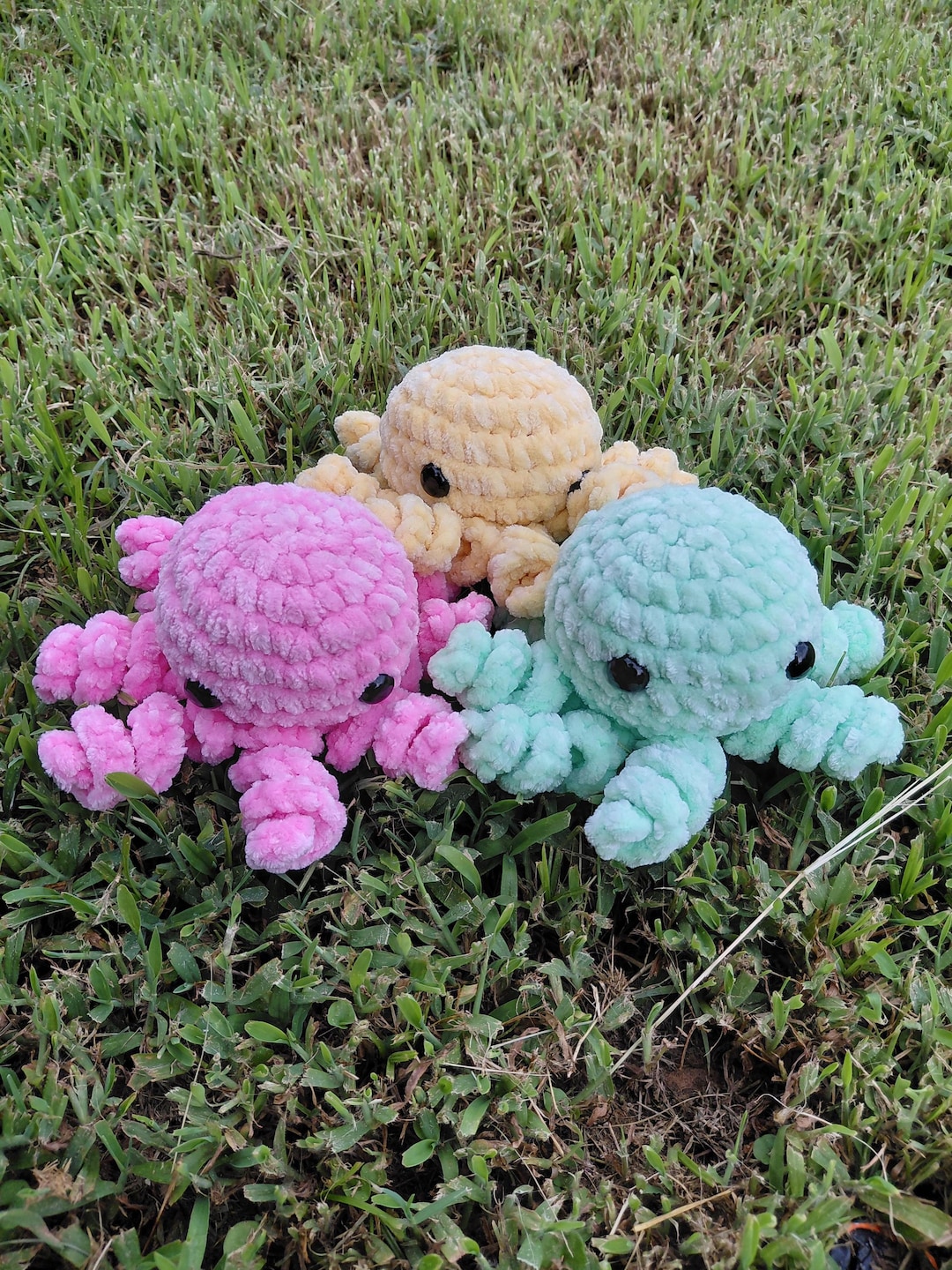 Handmade Crochet Octopus Plush Toy | Amigurumi Ocean Animal Desk Buddy ...