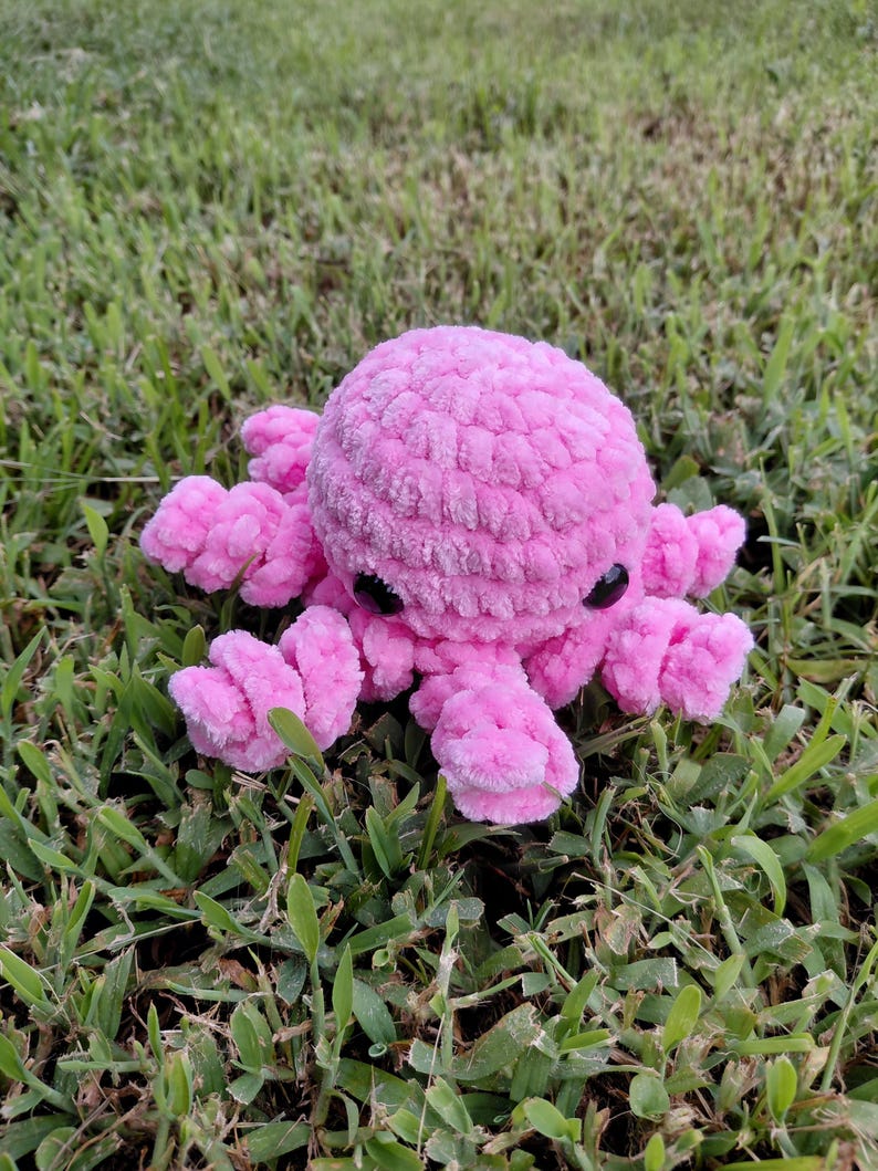 Handmade Crochet Octopus Plush Toy | Amigurumi Ocean Animal Desk Buddy ...