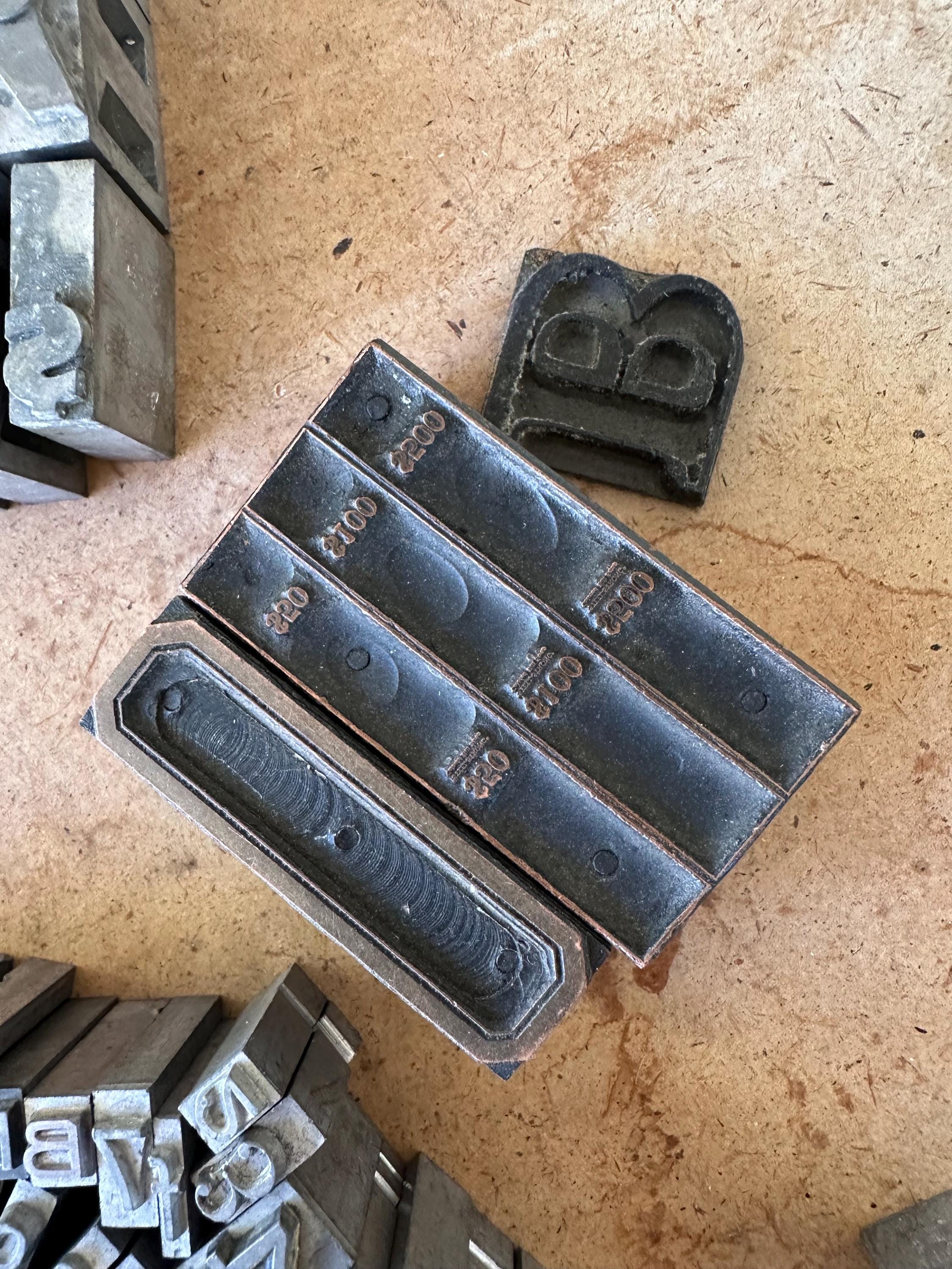 Bulk Lot Metal Letter Press Letters & Symbols - Etsy