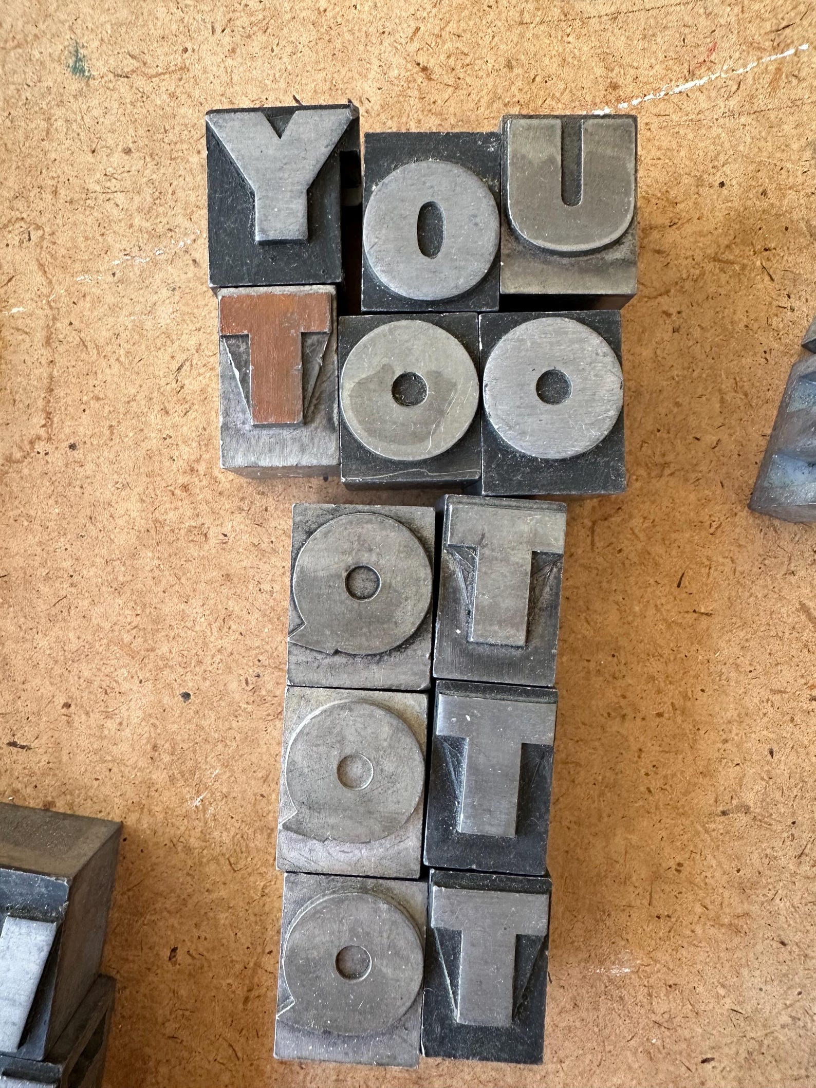 Bulk Lot Metal Letter Press Letters & Symbols - Etsy
