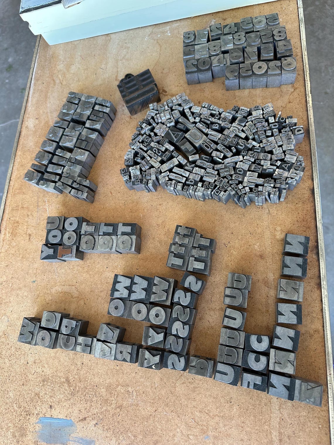 Bulk Lot Metal Letter Press Letters & Symbols - Etsy