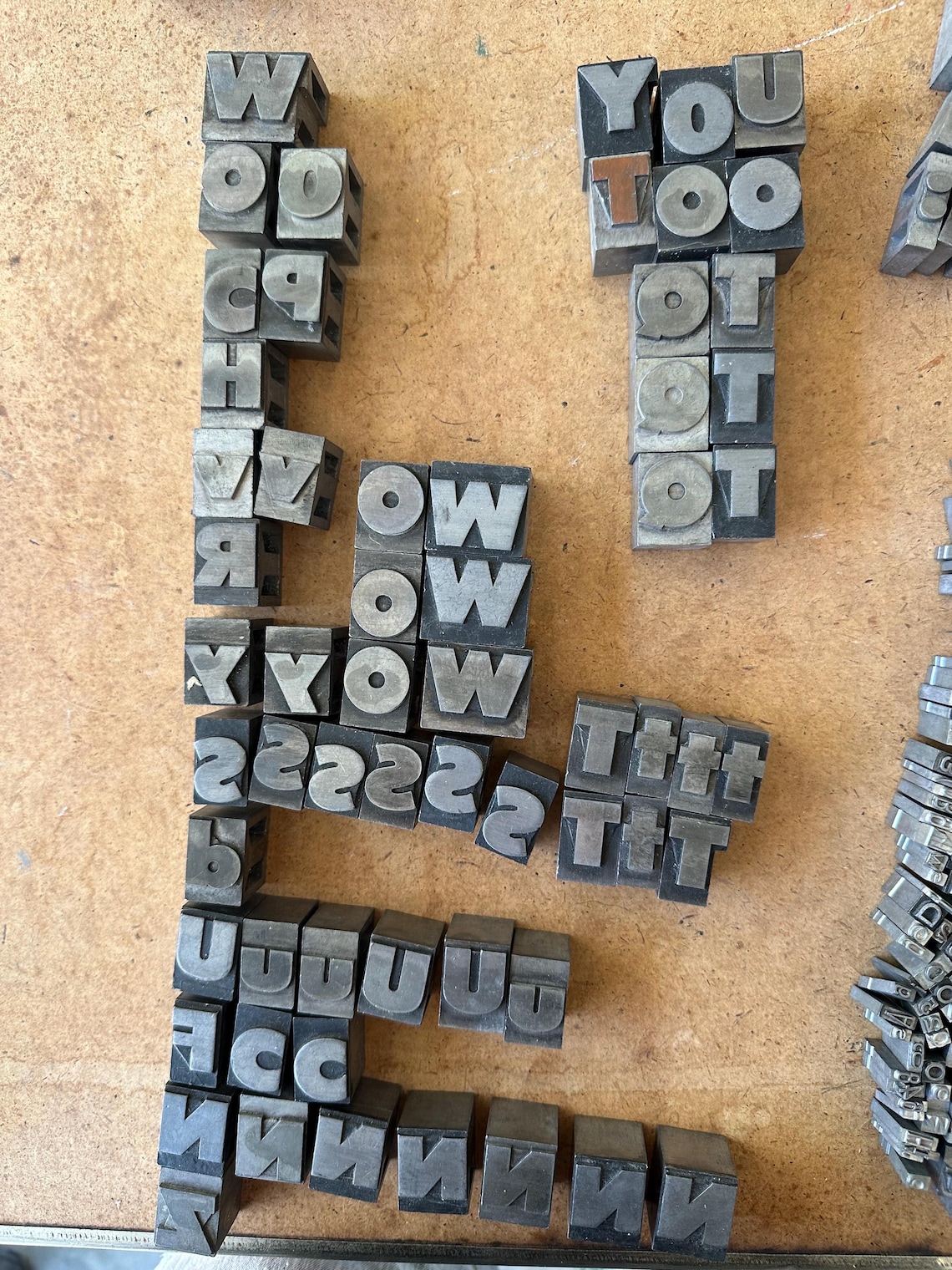 Bulk Lot Metal Letter Press Letters & Symbols - Etsy