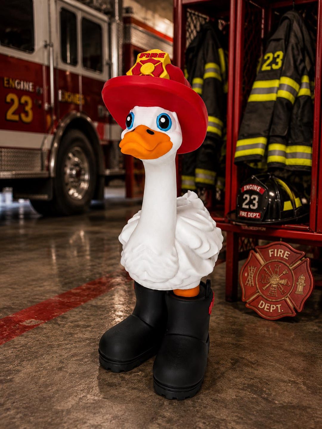 Firefighter Desk Goose – Funny Firefighter Gift – - Etsy