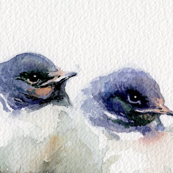 Swallow Painting - Etsy
