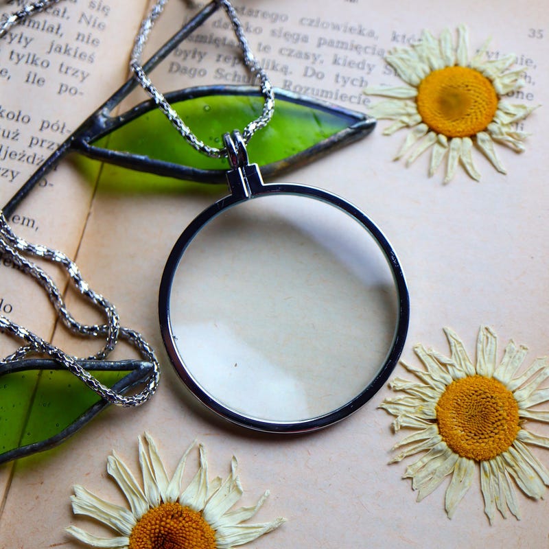 Magnifying Glass Pendant - Etsy