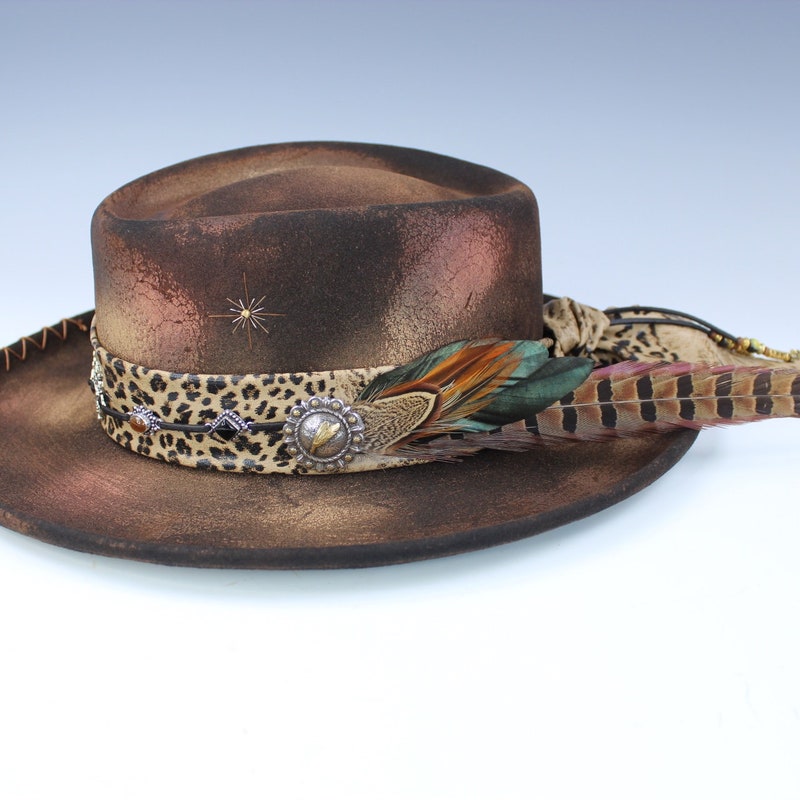 Distressed Cowboy Hat - Etsy