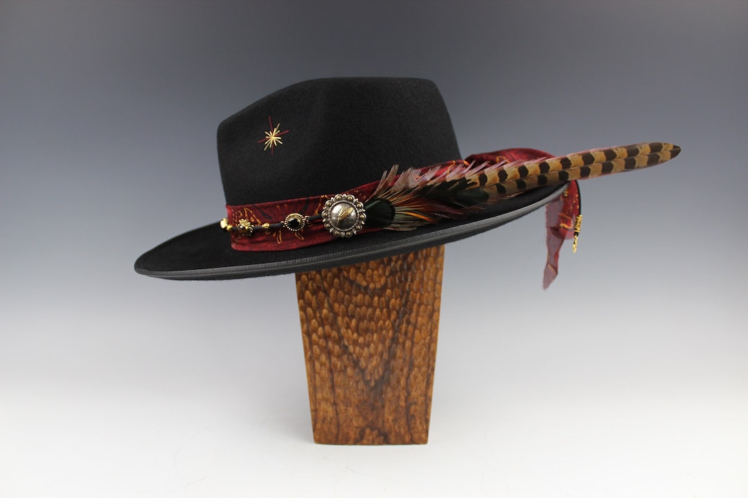 The El Nero Oro Fedora - Wool Felt Hat Rock and Roll Country Western ...