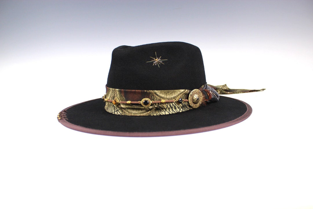 The Ivy Fedora Wool Felt Hat Unisex Fedora Hat Cowgirl Style Hat ...