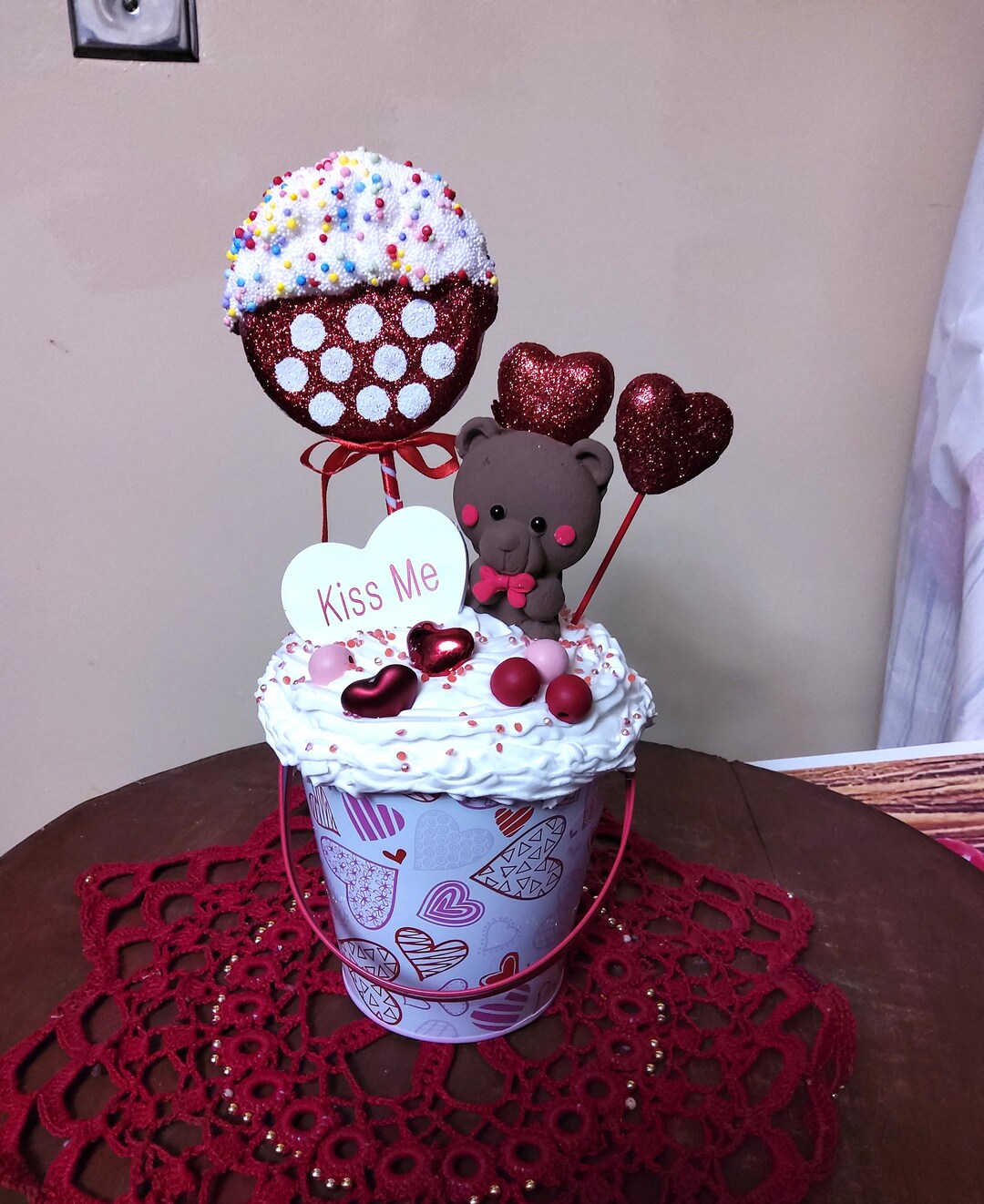 Fake Bake, Faux Sweets, Valentines Bucket - Etsy