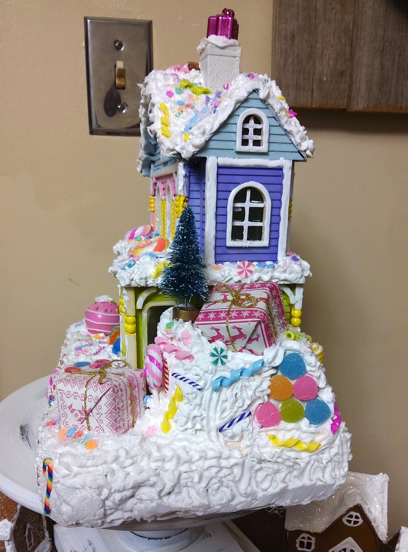 Candyland Gingerbread House Decor Christmas - Etsy