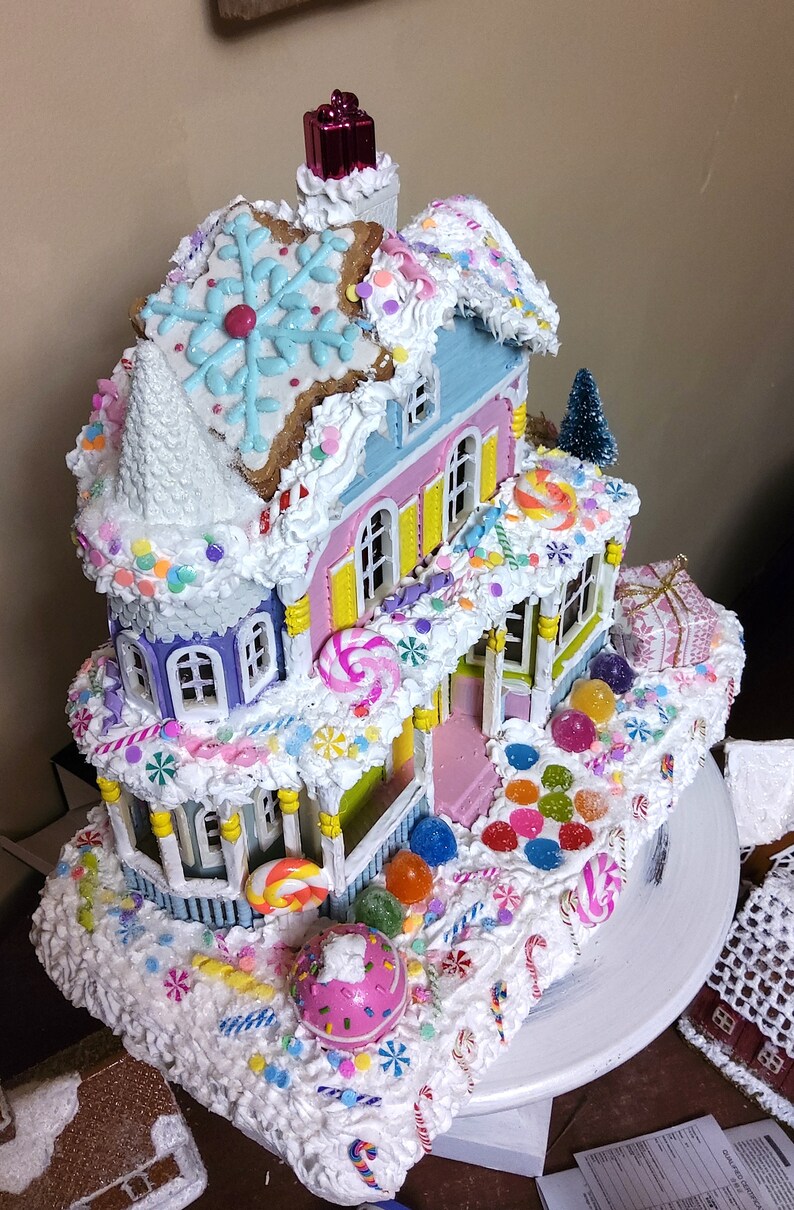 Candyland Gingerbread House Decor Christmas - Etsy