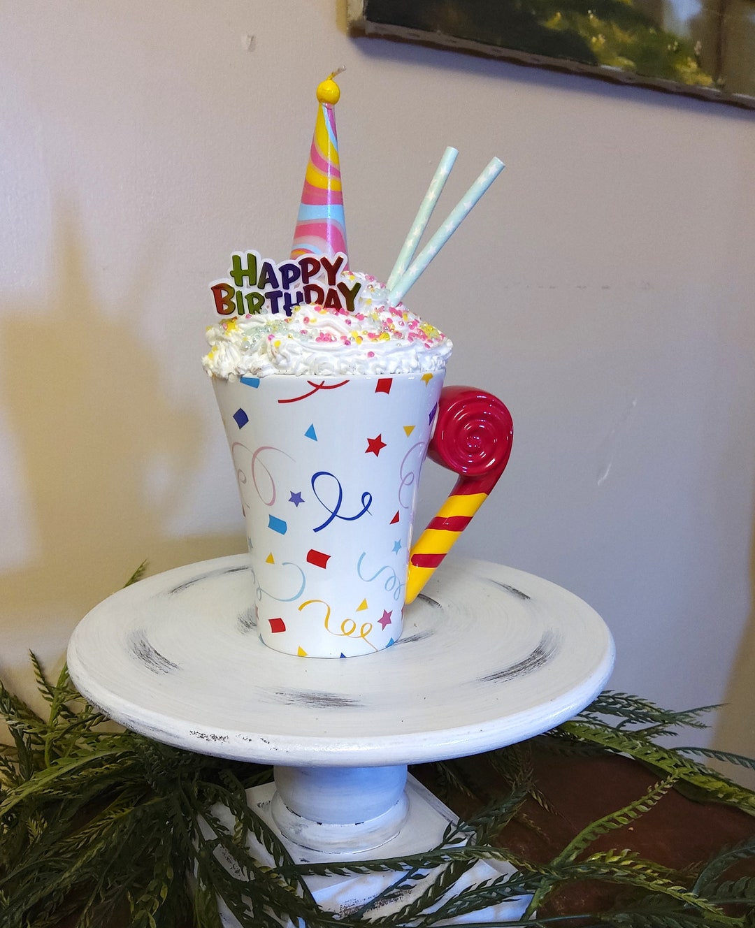 Cute Fake Bake Birthday Mug Decor - Etsy