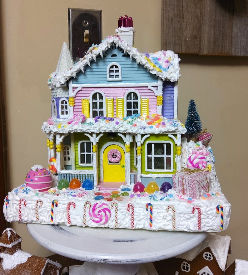 Candyland Gingerbread House Decor Christmas - Etsy