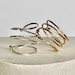 Gold Coil Ring - Hammered Gold Filled Spring Ring - Gold Ring - Wrap ...