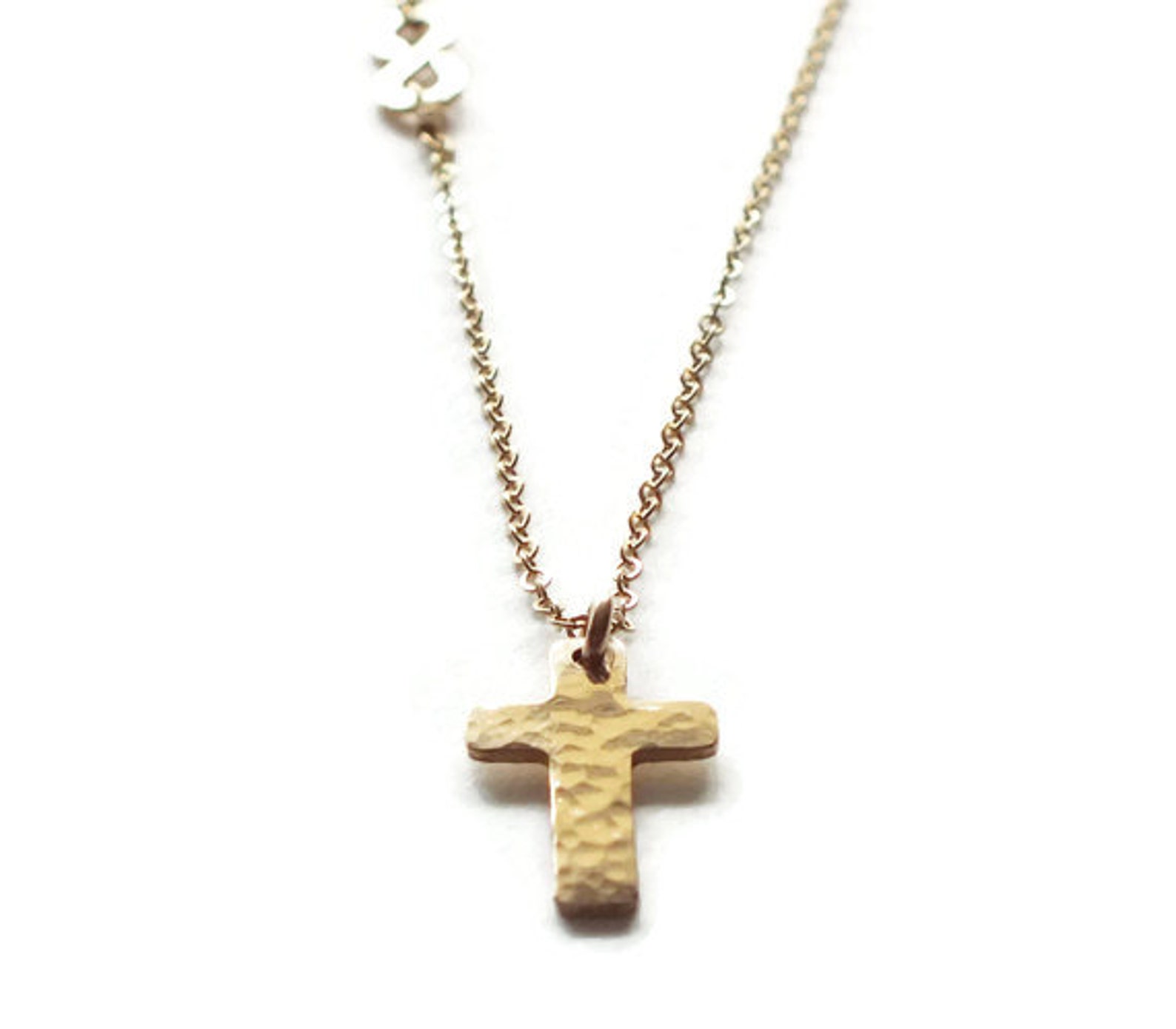 Gold Cross and Infinity Necklace - Infinity Necklace - Gold Filled or ...