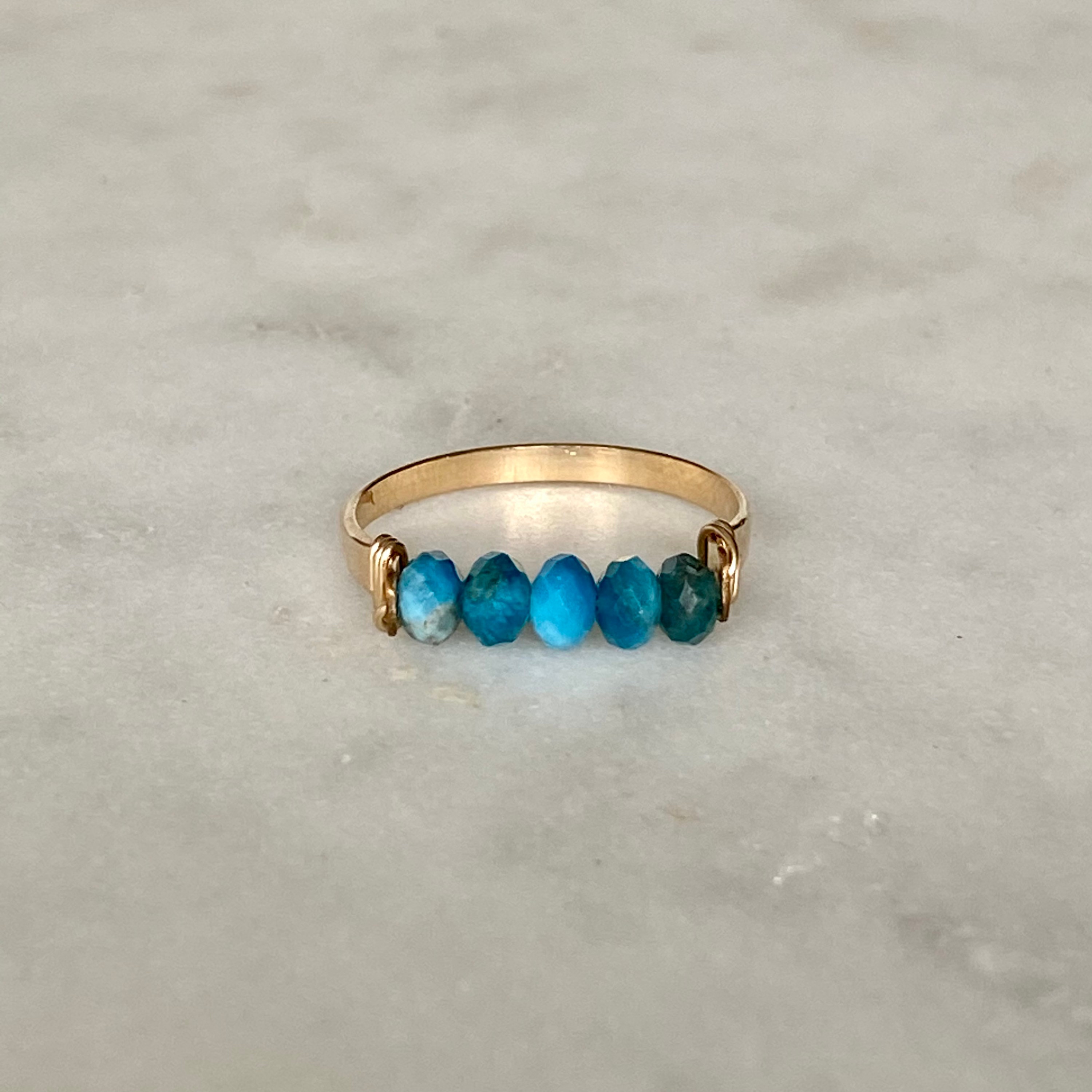 Stacking Rings Gemstone Ring Heavy Gauge Hammered Gold | Etsy