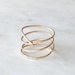 Gold Coil Ring - Hammered Gold Filled Spring Ring - Gold Ring - Wrap ...