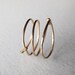 Gold Coil Ring - Hammered Gold Filled Spring Ring - Gold Ring - Wrap ...
