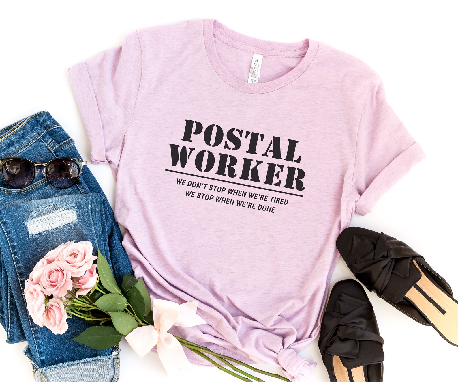 Postal Worker Funny T Shirts For Women With Saying Graphic Etsy