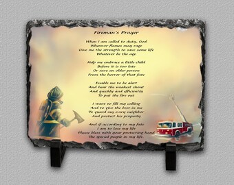 Firefighter poem | Etsy