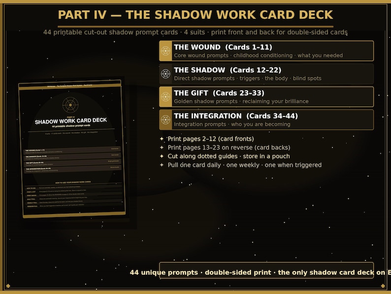 Complete Shadow Work System: 90-day Journal, Primer, Workbook, Card ...