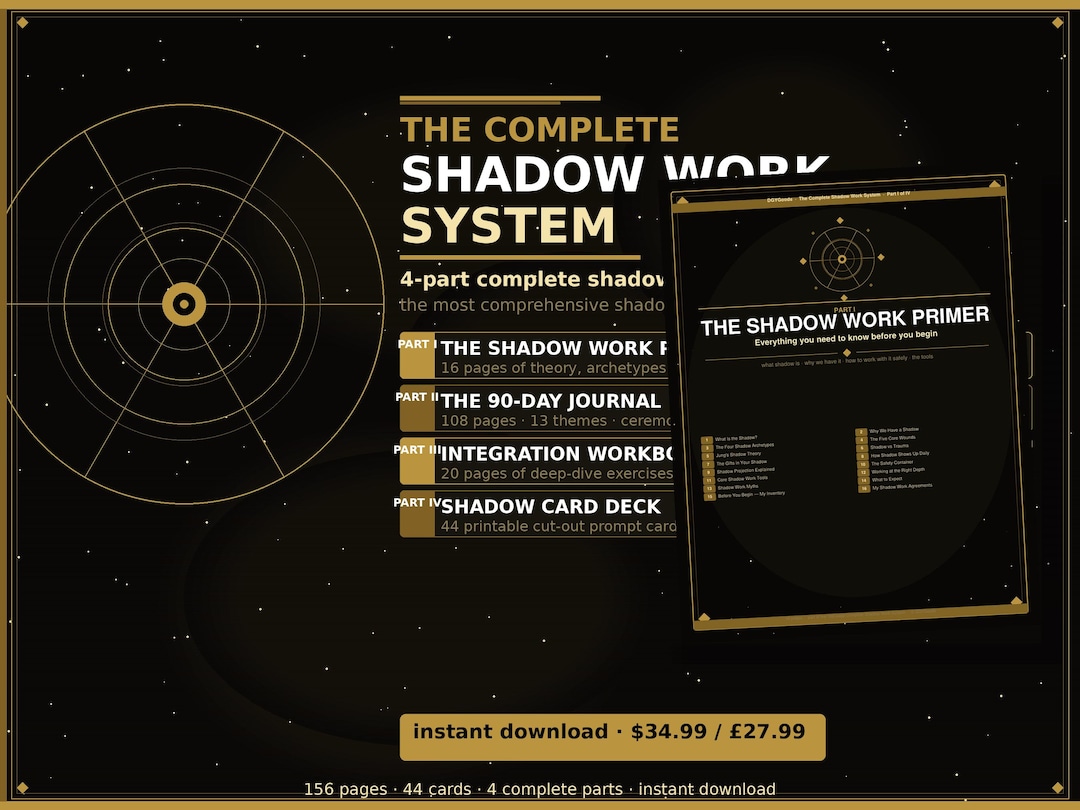 Complete Shadow Work System: 90-day Journal, Primer, Workbook, Card ...