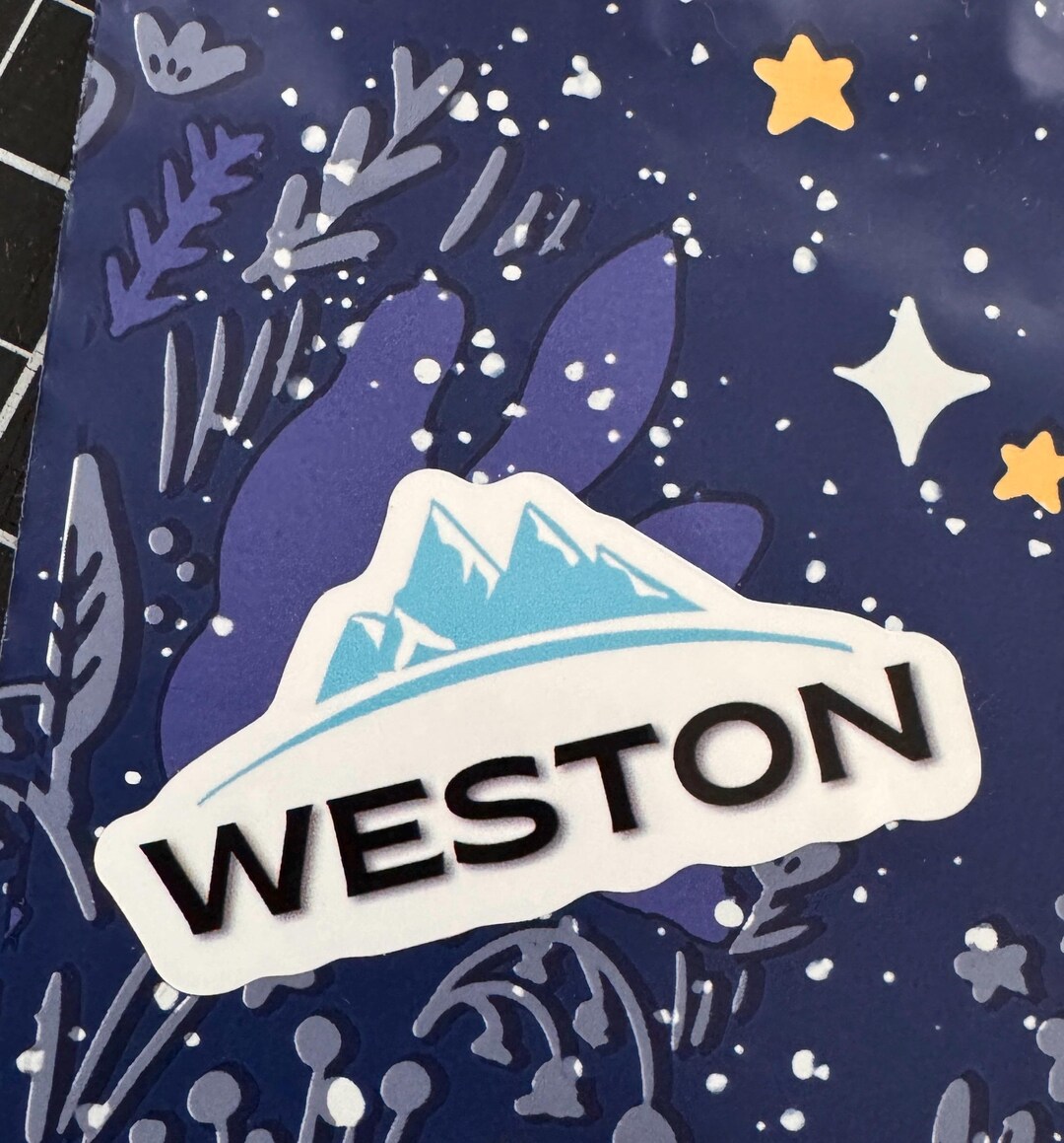 Weston Gear Logo Sticker: Mountain Vinyl Decal (2.5" X 1.5") - Etsy