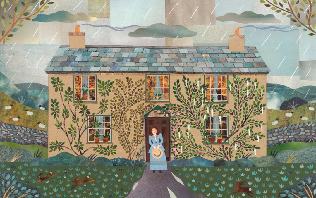 BEATRIX POTTER House Greeting Card, Hill Top National Trust, Amanda ...