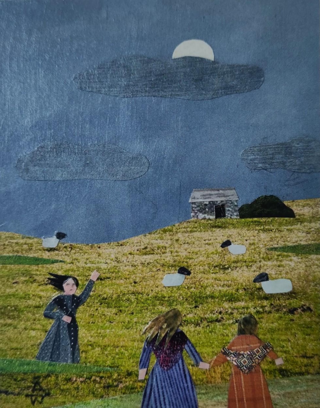ORIGINAL BRONTE SISTERS Art, Bronte Country, Amanda White Design Cut ...