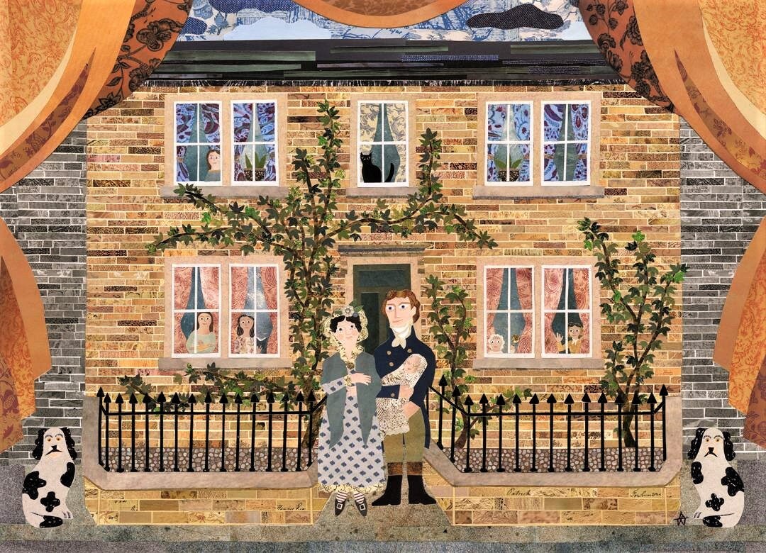 BRONTE SISTERS Art Print | Thornton Parsonage | Writers Houses | Bronte ...
