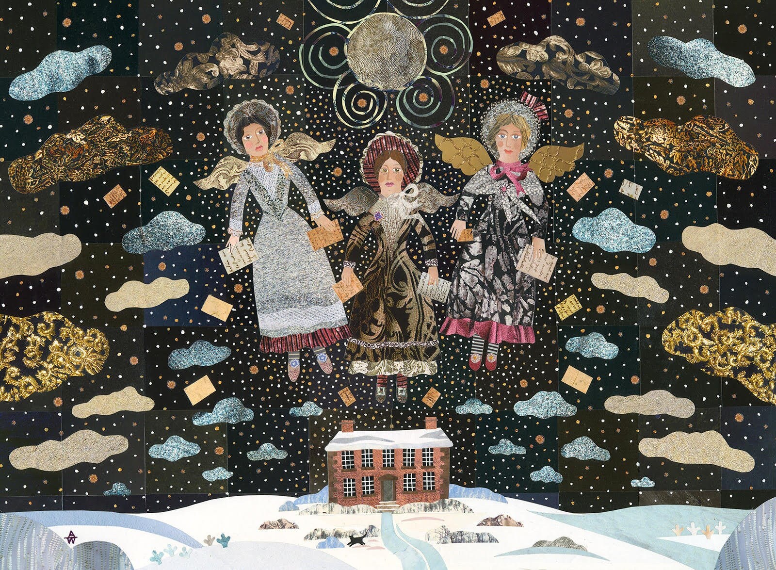 BRONTE SISTERS Fantasy Christmas Holiday Cardbronte - Etsy