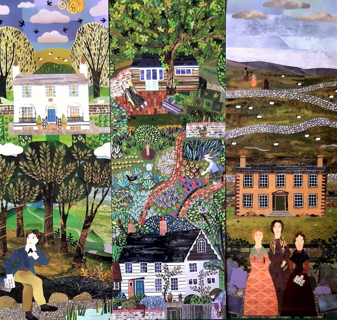 TRIO OF BOOKMARKS, Gift for Booklovers, Jumbo Size Bookmarks, Bronte ...