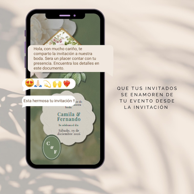 Editable Wedding Invitation in Canva | Digital Invite Template ...