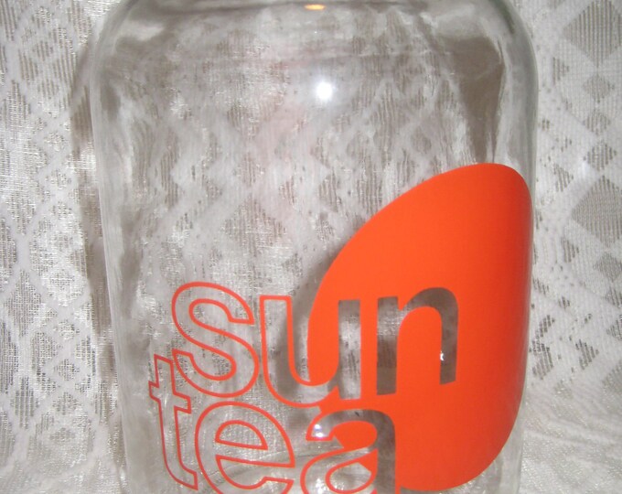 Sun Tea Container - Glass 1 Gallon Vintage Sun Tea Glass Jar - Etsy